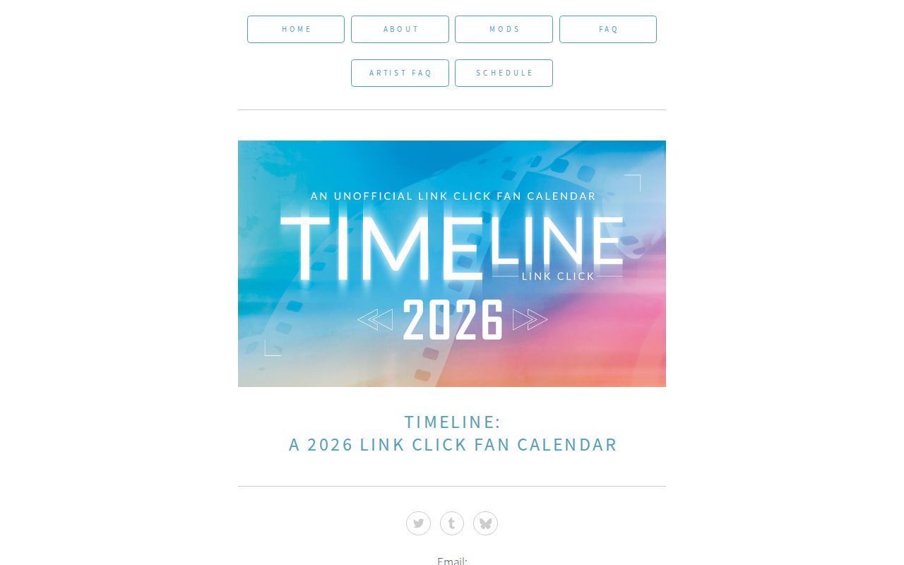 Timeline: A 2026 Link Click fan calendar
